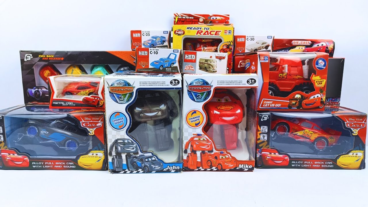 Disney Pixar Cars Toy Collection Unboxing Review | Lightning McQueen ...
