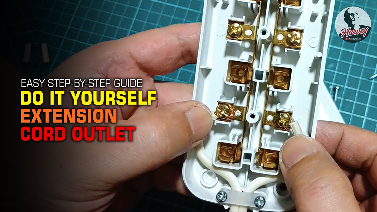 Make Your Own Extension Cord/Power Strip Outlet #handyharvey #diy # ...