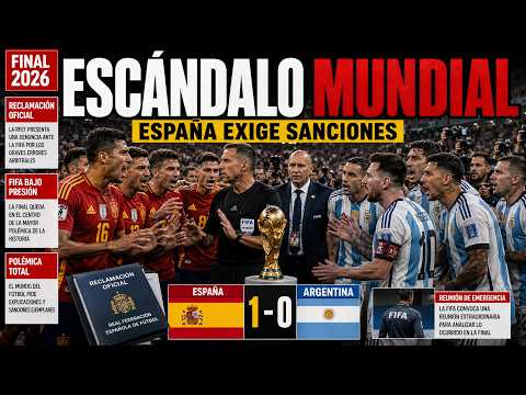 ESPAÑA PRESENTA UNA DENUNCIA CONTRA ARGENTINA Y LA FIFA TRAS LOS HECHOS DE LA FINAL DEL MUNDIAL2026