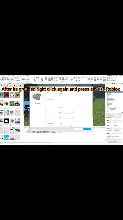 How to create a model Roblox Studio - YouTube