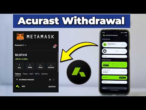 acurast phone mining withdrawal of ACU