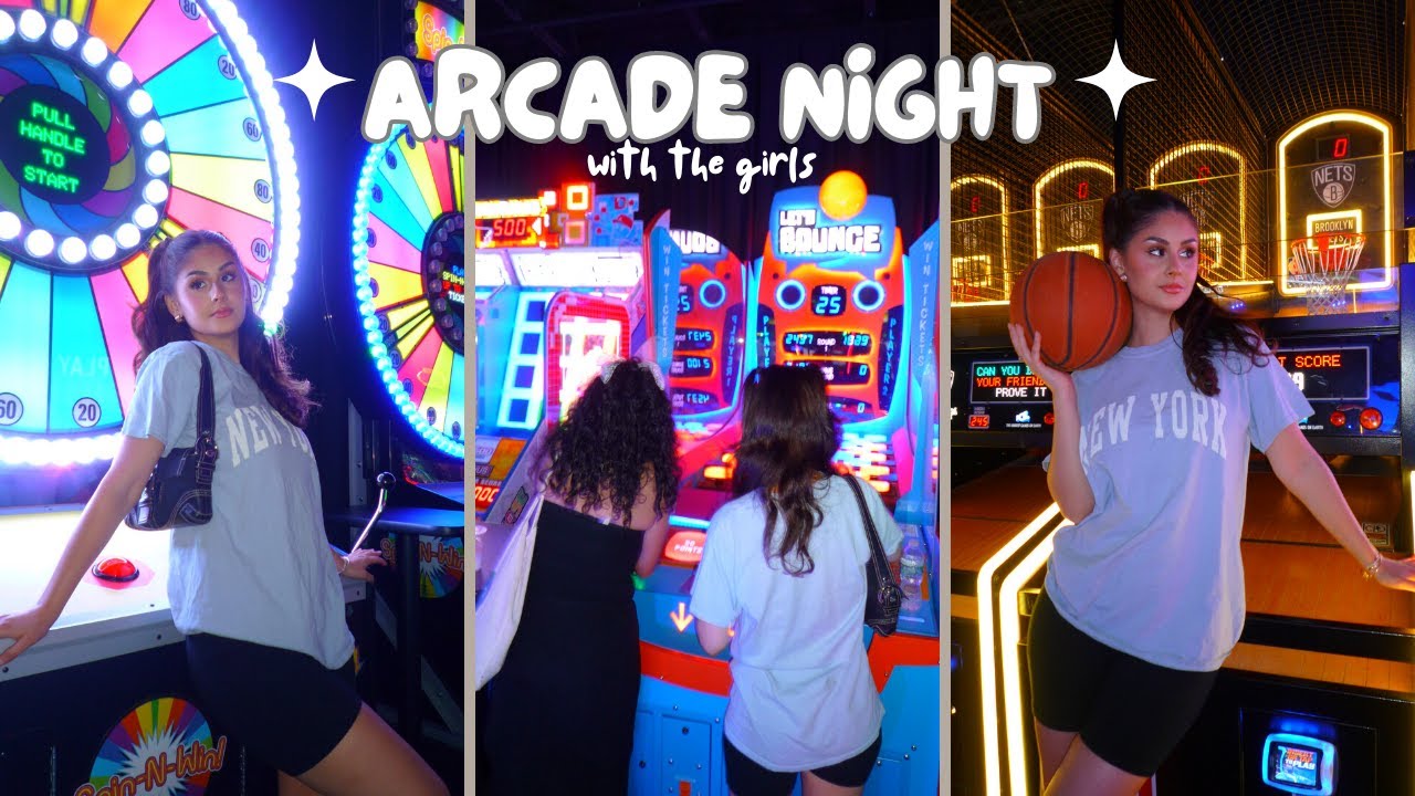 ARCADE NIGHT with the girls ♡ - YouTube