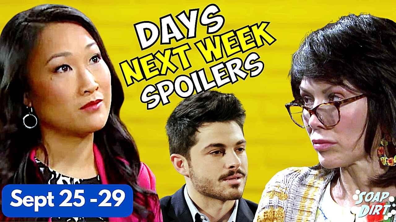 Days of our Lives Weekly Spoilers: September 25th-29th, 2023 #dool ...