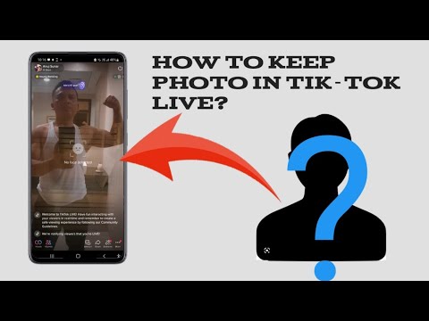 Instead of Your Face How to Keep Photo on Tik-Tok Live | How To Keep ...