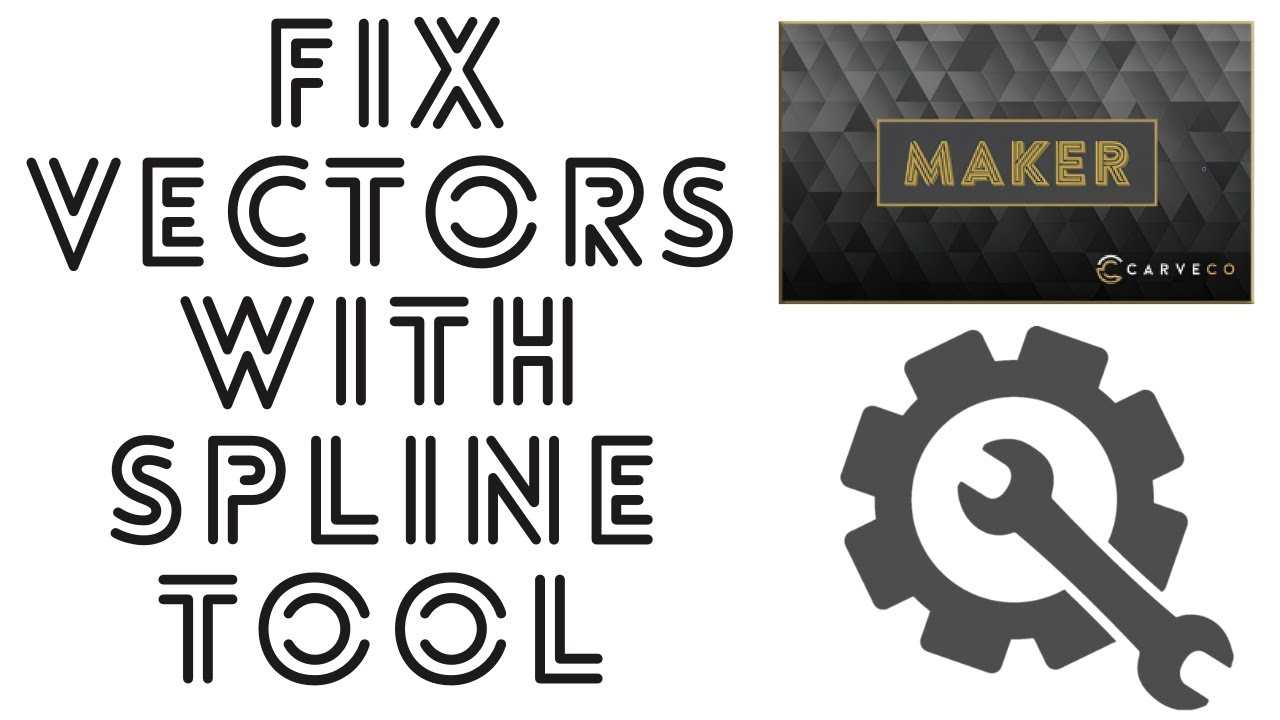 Carveco Hacks - Fixing Vectors With the Spline Tool - YouTube