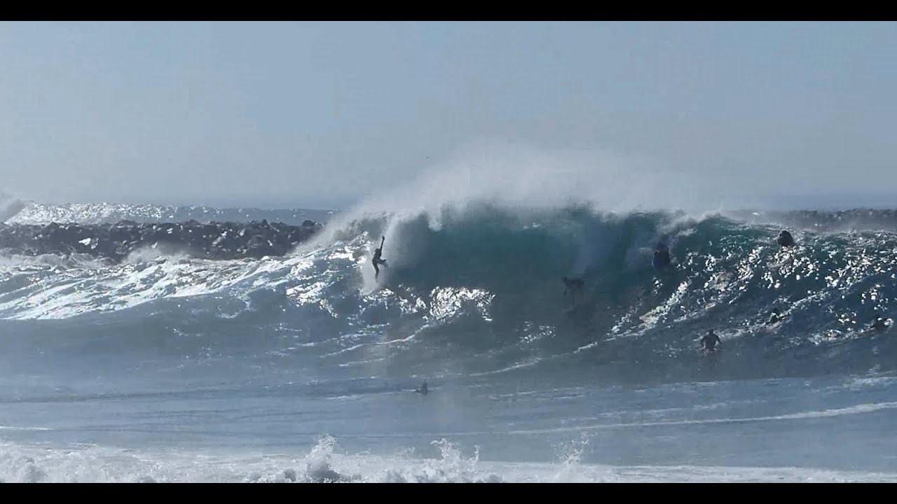 Newport Beach, CA, Wedge Surf 20-25ft, 8/27/2014 - (1080p@60 w/Audio ...