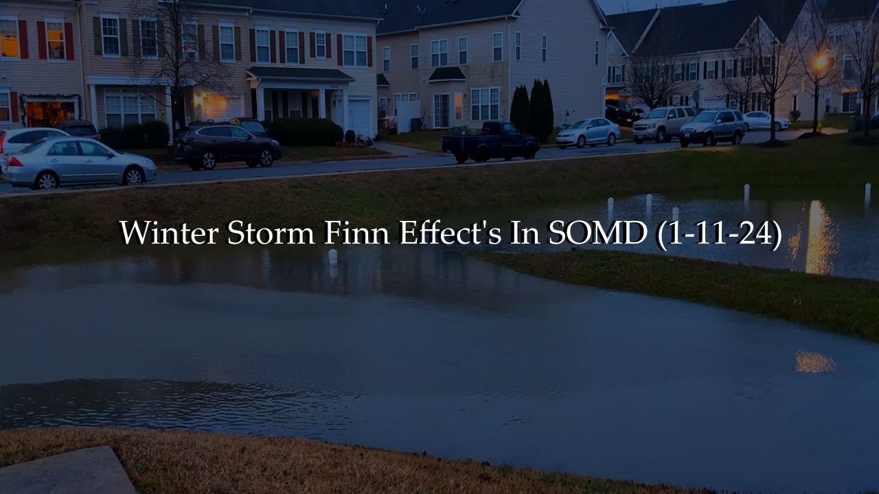 Winter Storm Finn Effect's In SOMD (1-11-24) - YouTube