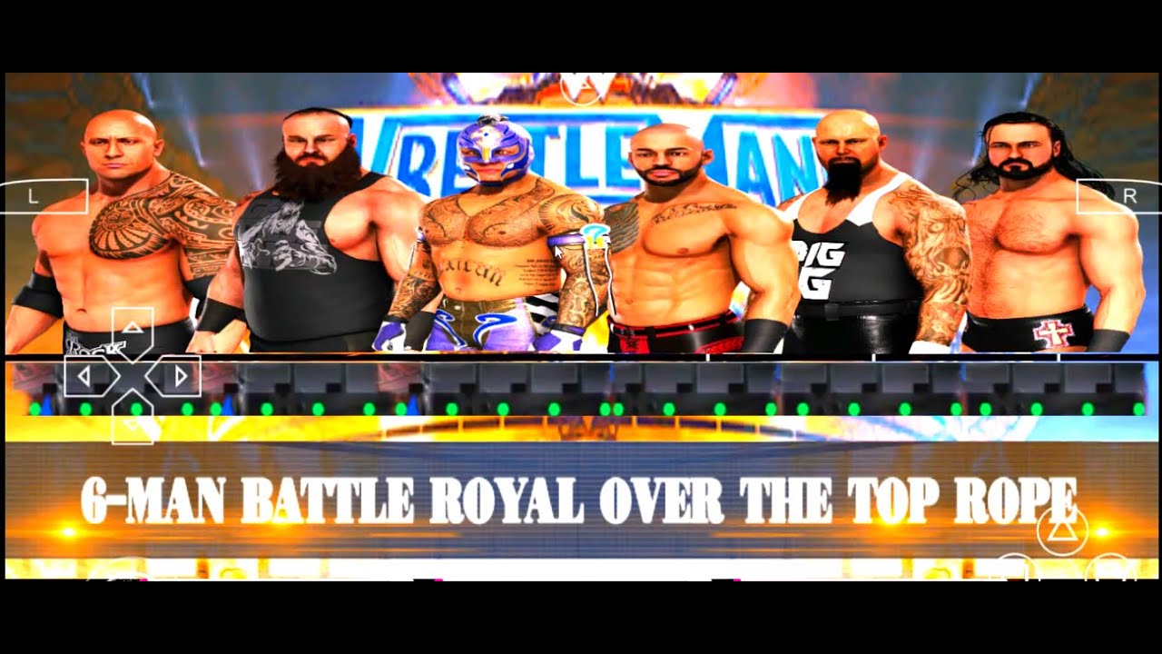 WWE2K20 mod 6 man battle royal - YouTube