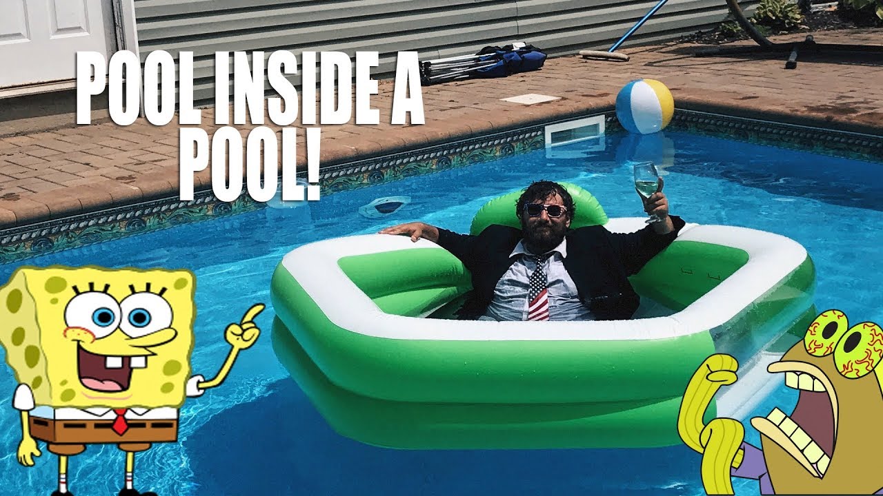 Putting A Pool Inside A Pool! Bringing SpongeBob Squarepants Scene To ...