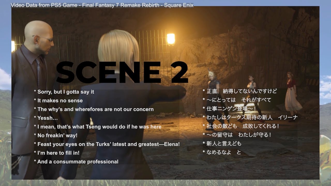 For a sense of language Ep24 final fantasy 7 rebirth. A conversation ...