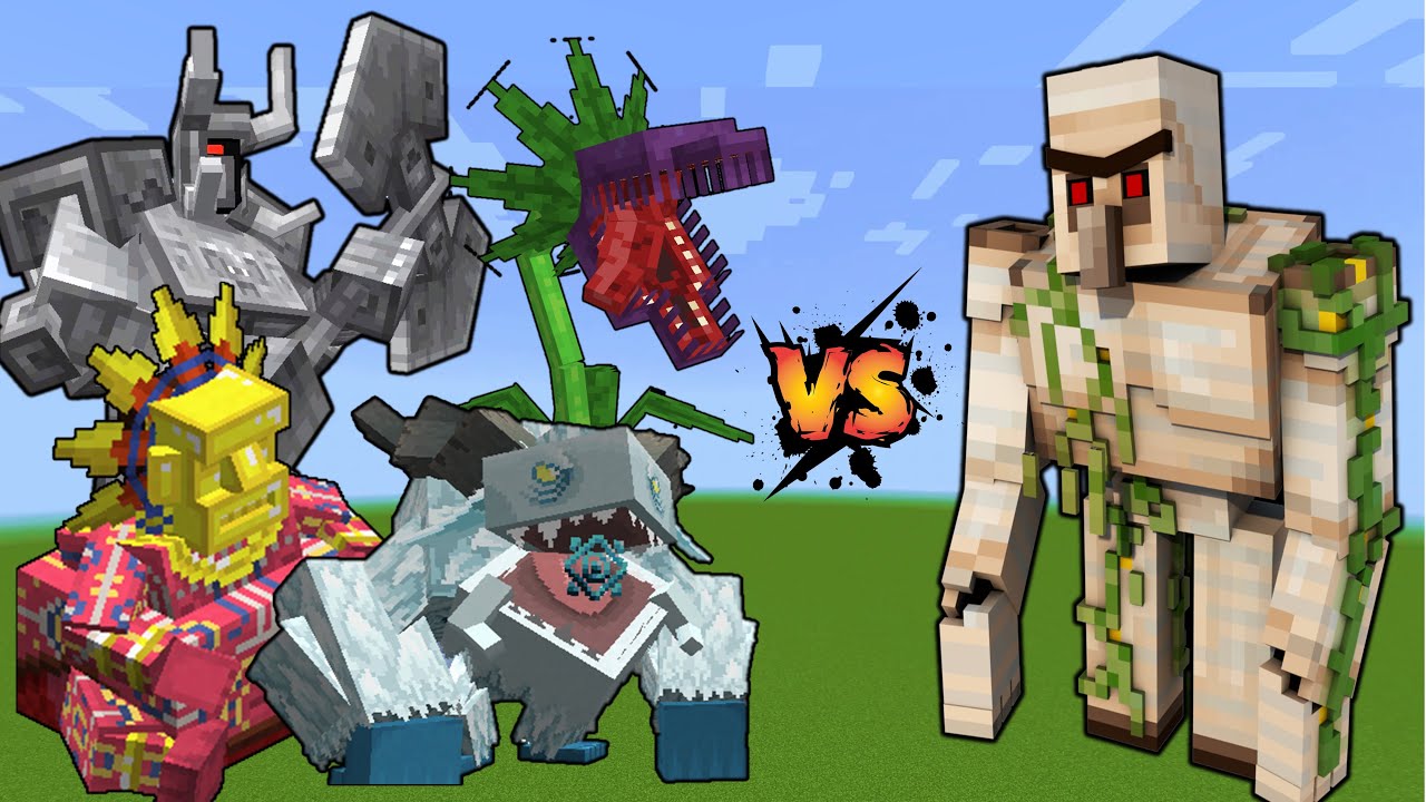 OP Mutant Iron Golem vs Mowzie's Mobs - OP Mutant Iron Golem vs Ferrous ...