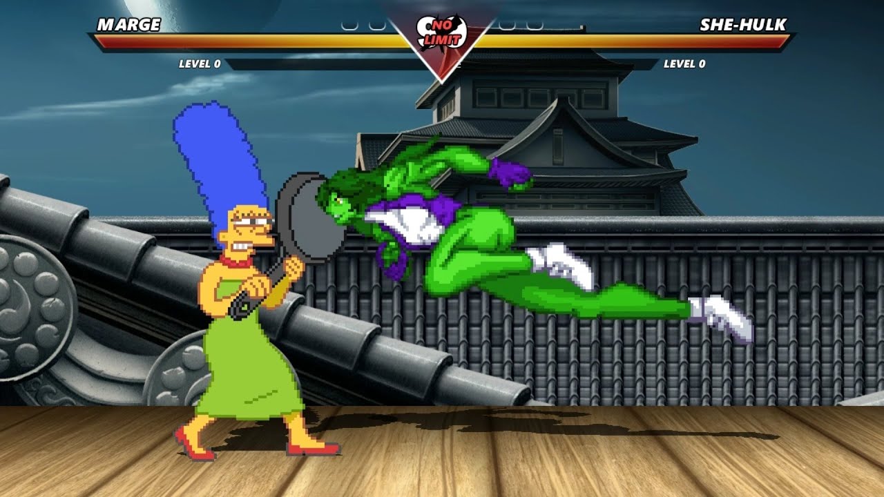 MARGE SIMPSONS vs SHE HULK - Highest Level Incredible Epic Fight! - YouTube