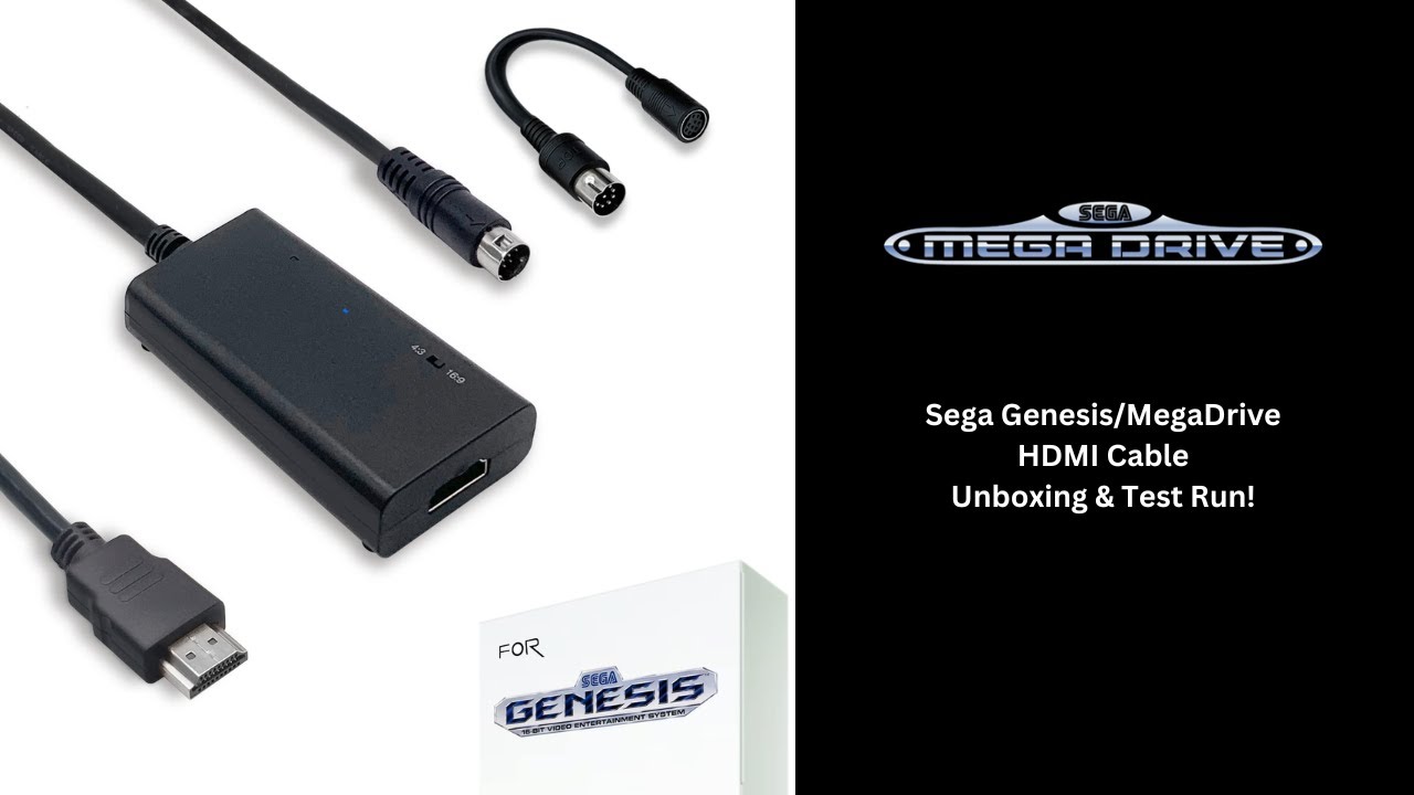 LikeHike Sega Mega Drive HDMI Solution Unboxing & Setup - YouTube
