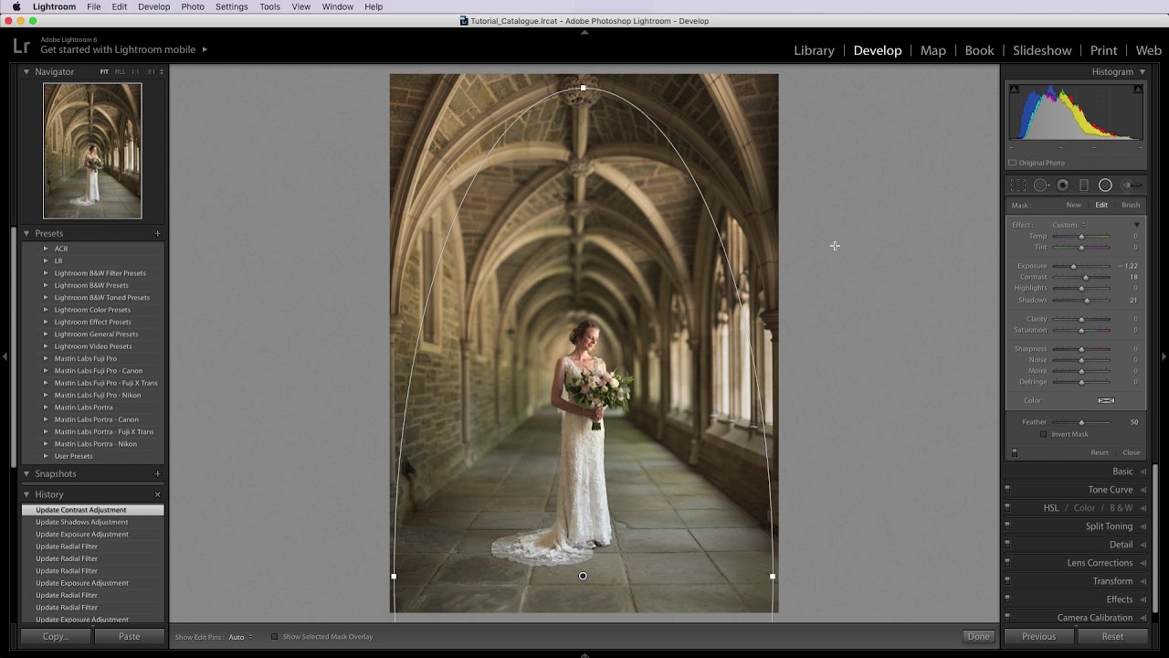 Using the Radial Gradient Tool in Lightroom to Shape the Light in an ...