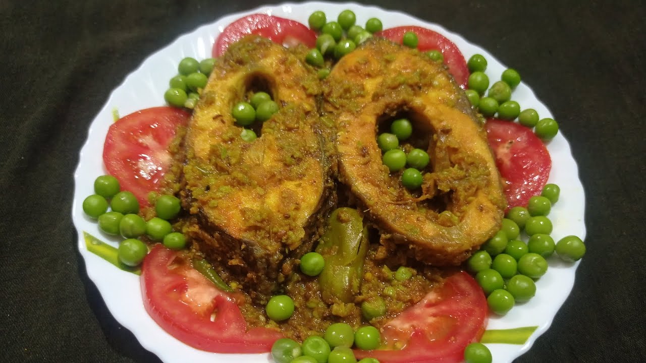 Peas fish/fish with peas/mach matorsuti/matorsuti diye mach/easy and ...