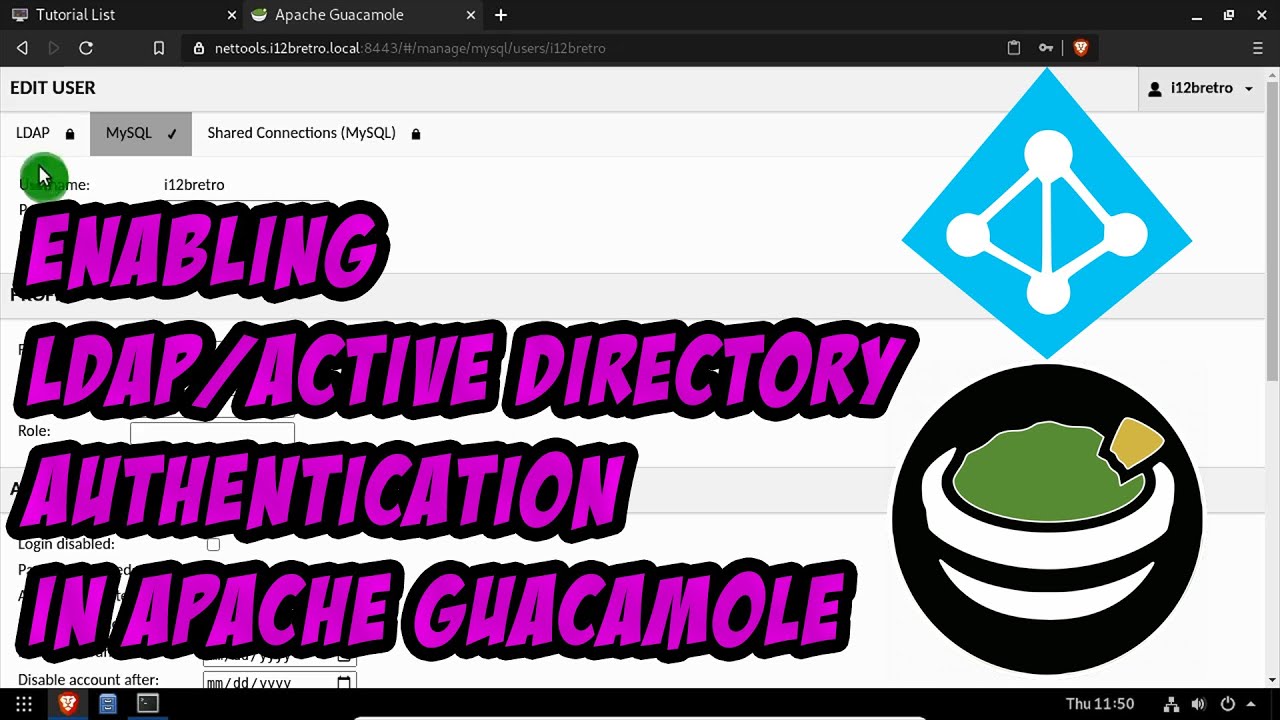 Enabling Ldapactive Directory Authentication In Apache Guacamole Youtube 1603