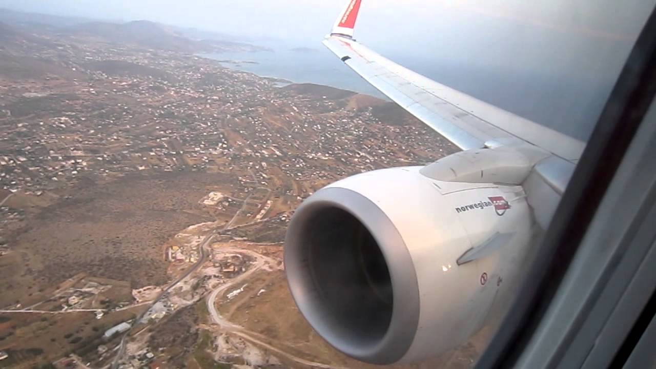 Norwegian Air Shuttle Boeing B737-800 Landing at Athens International ...