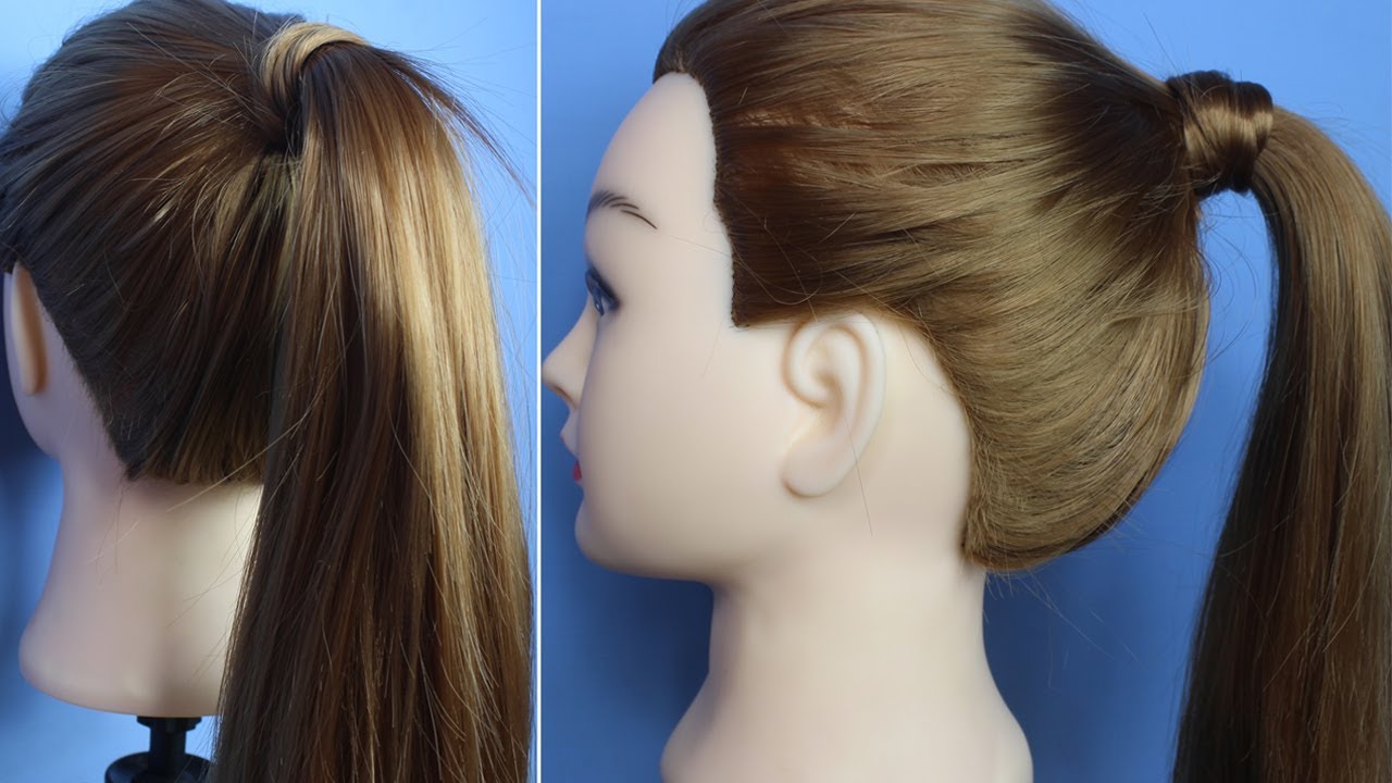 How to Do Effortless High Ponytail | Long Hairstyles | Hair Tutorial ...
