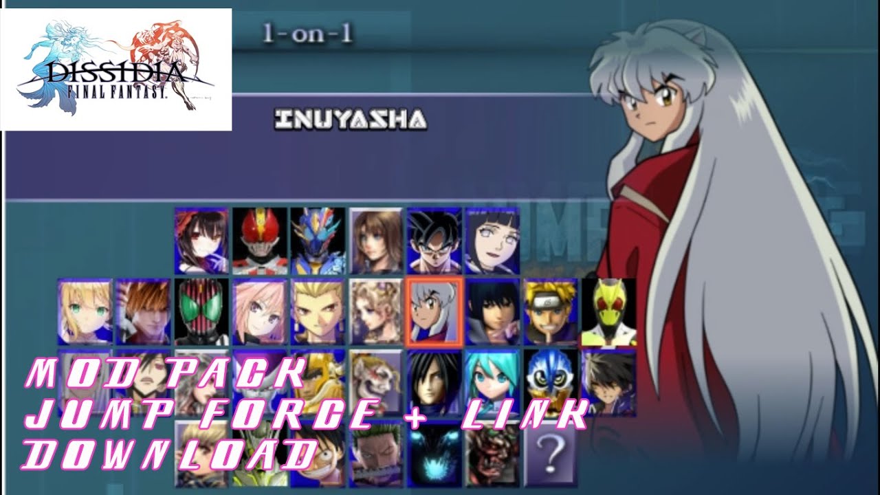 MOD TEXTURE JUMP FORCE - GAME DISSIDIA 012 FINAL FANTASY PPSSPP - YouTube