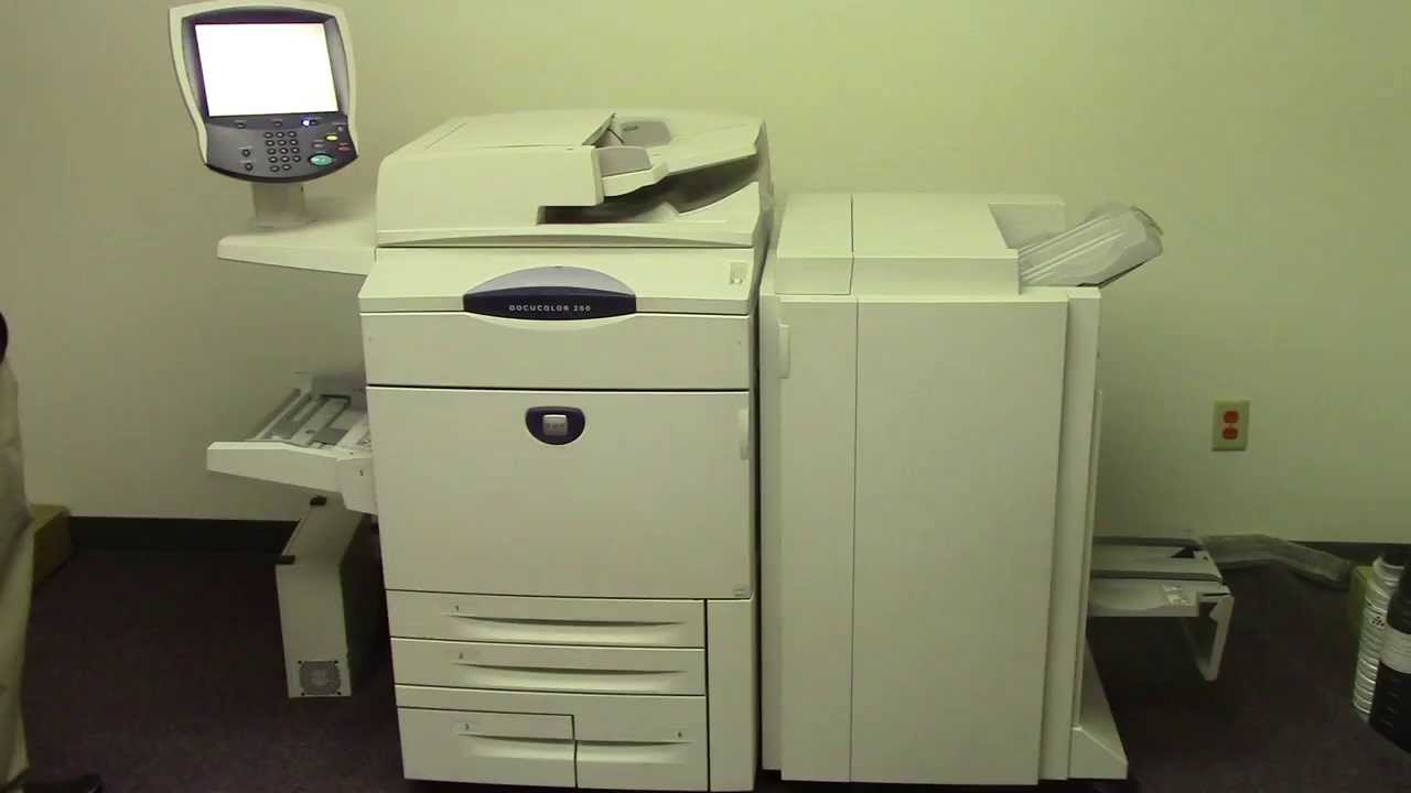 Xerox Docucolor 260/ 109K 182K - YouTube