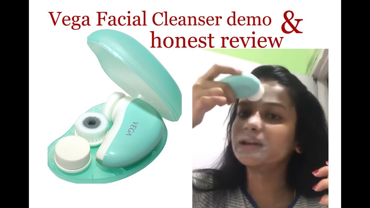 Vega Face Massager Demo & Honest Review|How to use Vega facial cleanser ...