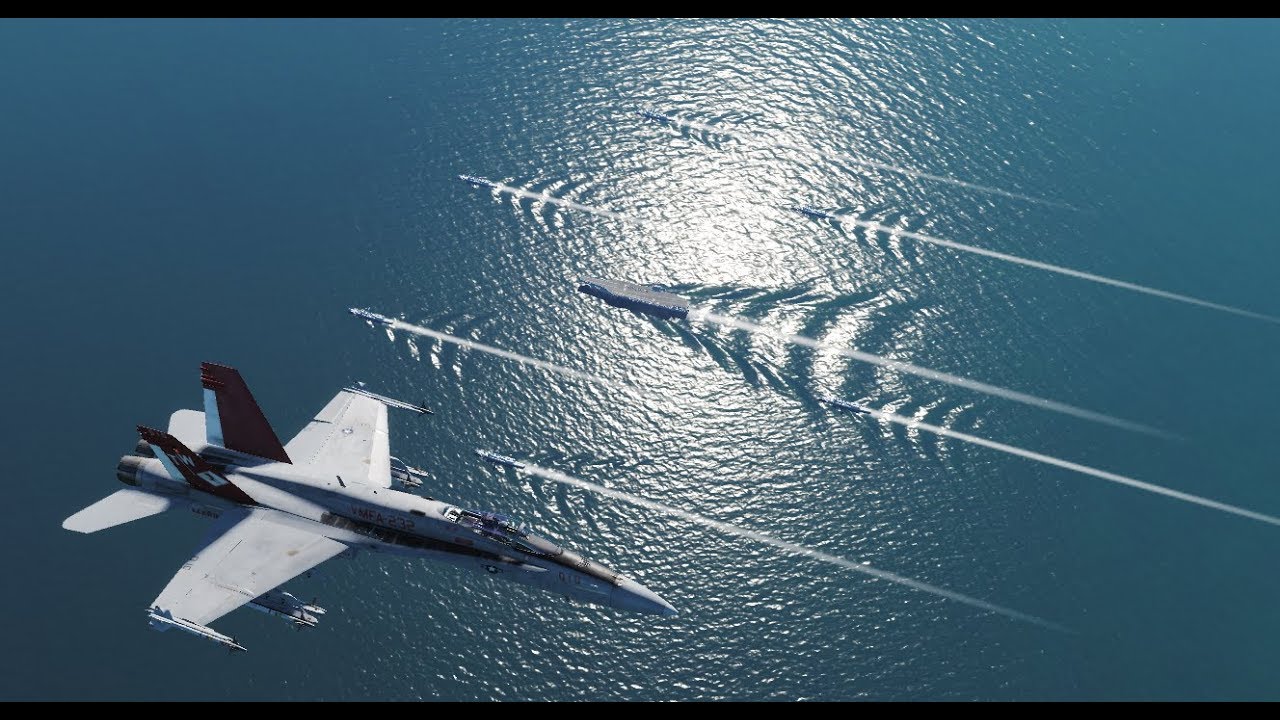 DCS: F/A-18C Hornet Aircraft Carrier Landing Case 1 Recovery LSO ...