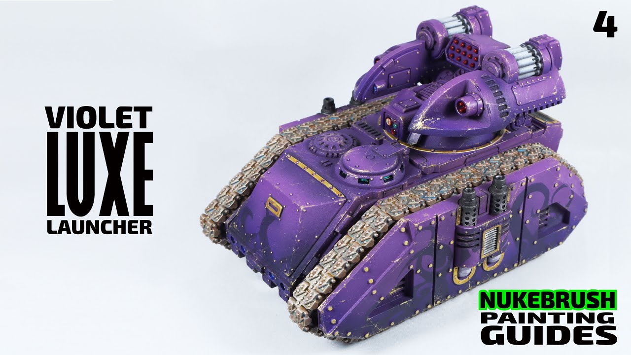Emperors Children Scorpius Tank | Painting guides | Warhammer 40K tank ...