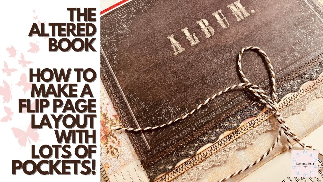 THE ALTERED BOOK How To Make A FLIP PAGE LAYOUT - Lots of POCKETS ...