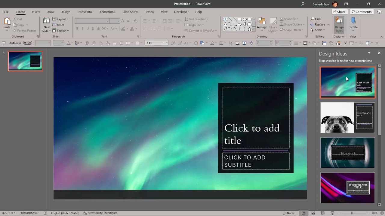 Intro to PowerPoint Designer (01) - YouTube