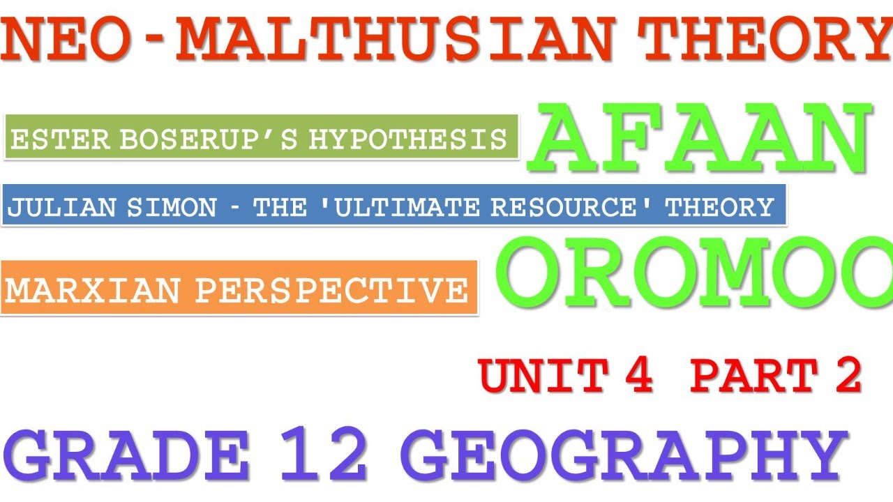 Geography Grade 12 Unit 4 (Afaan Oromooo) - YouTube