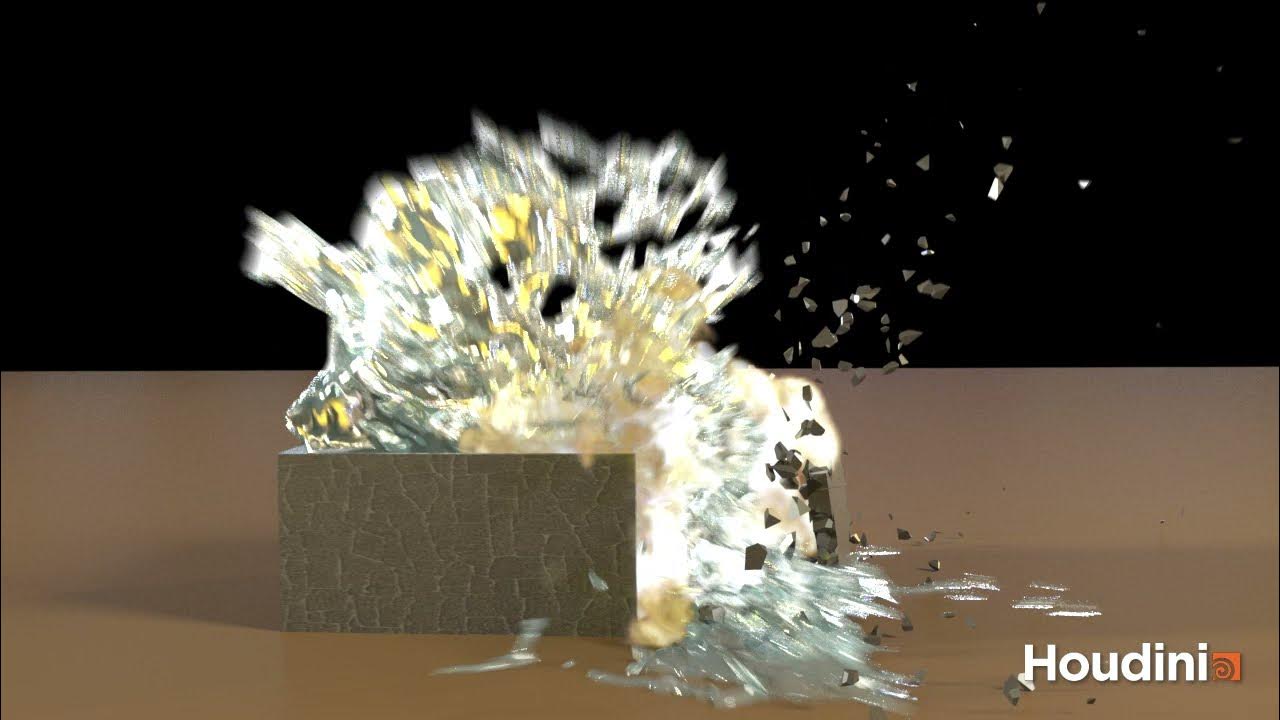 Water Explosion Version 001 (SideFX Houdini - FLIP & RBD Collsions) - YouTube
