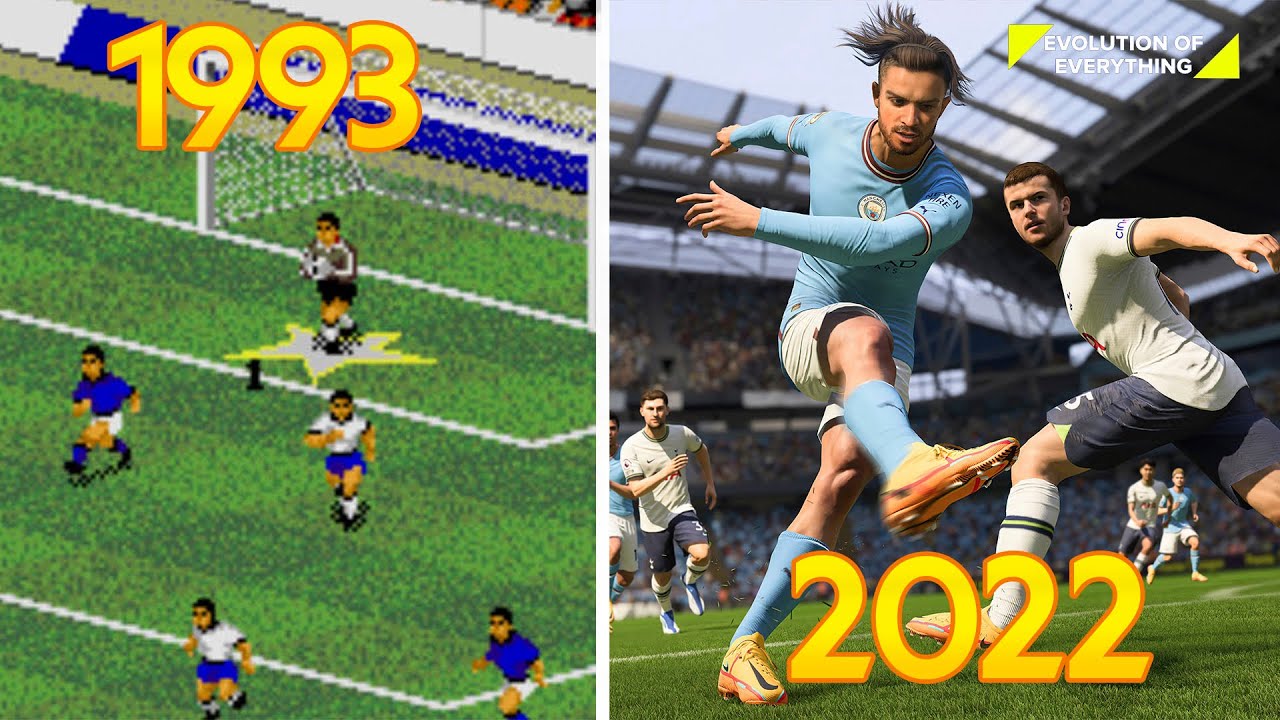 The Evolution of FIFA games [1993-2023] - YouTube