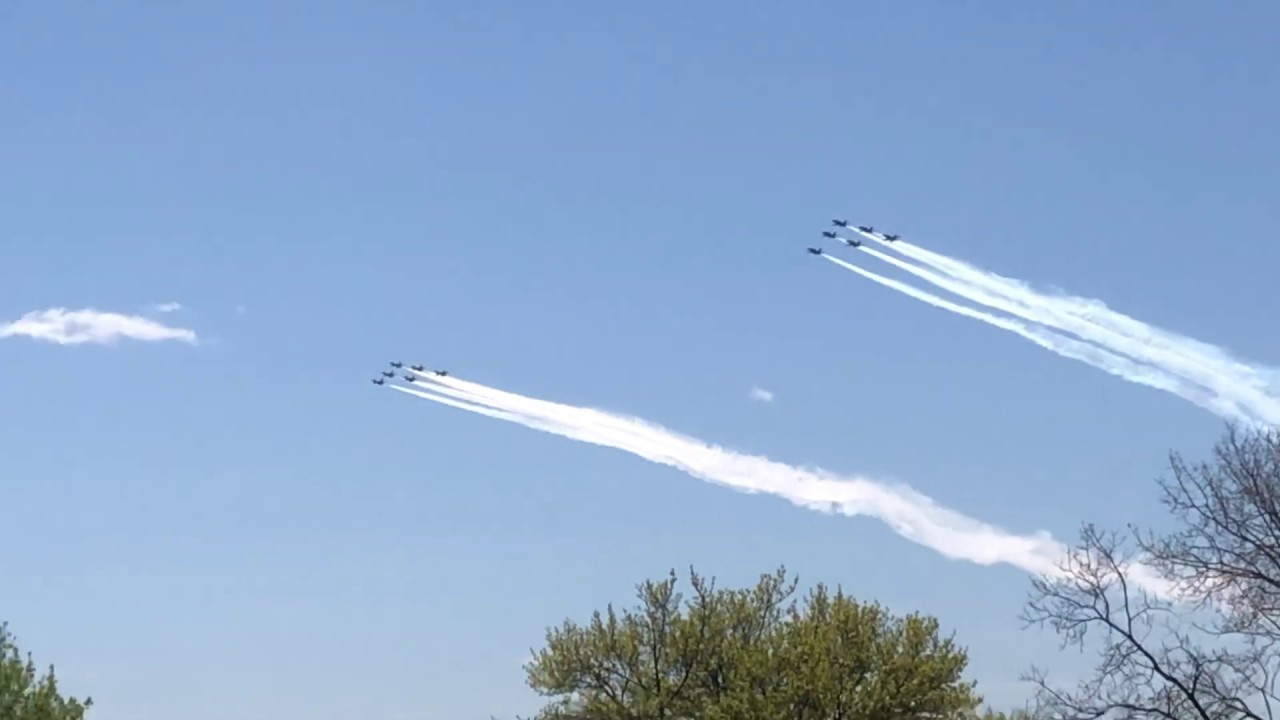 Thunderbirds, Blue Angels fly over New York City and Newark, New Jersey ...