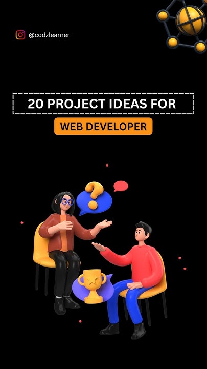 20 Project Ideas For Web Developers 👩🏻‍💻 #shorts #webdevelopment # ...