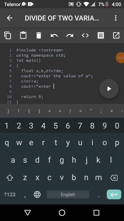 Divide Of Two Variables Ytshorts Coding Shorts Easycoding Programming Code Divide