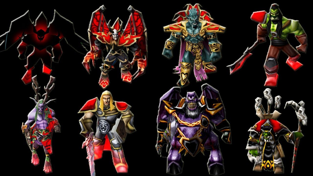 All Heroes with Chaos attack/Divine armor - YouTube