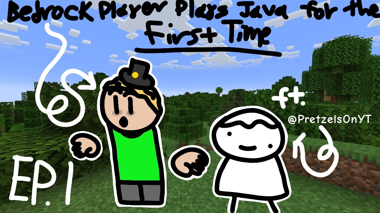 Bedrock Player Plays Java for the First Time Ft. @pretzels-33 Ep.1 - YouTube
