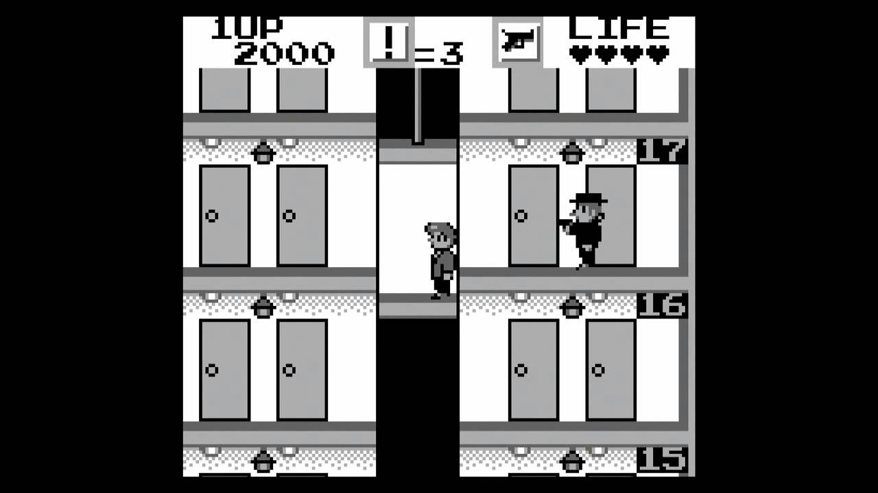 GB Elevator Action(電梯大盜) 懷舊試玩 - YouTube