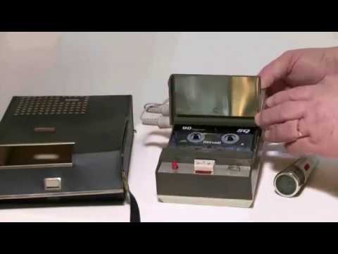 Un des tous premiers magnéto cassette audio Philips l'EL 3301 - YouTube