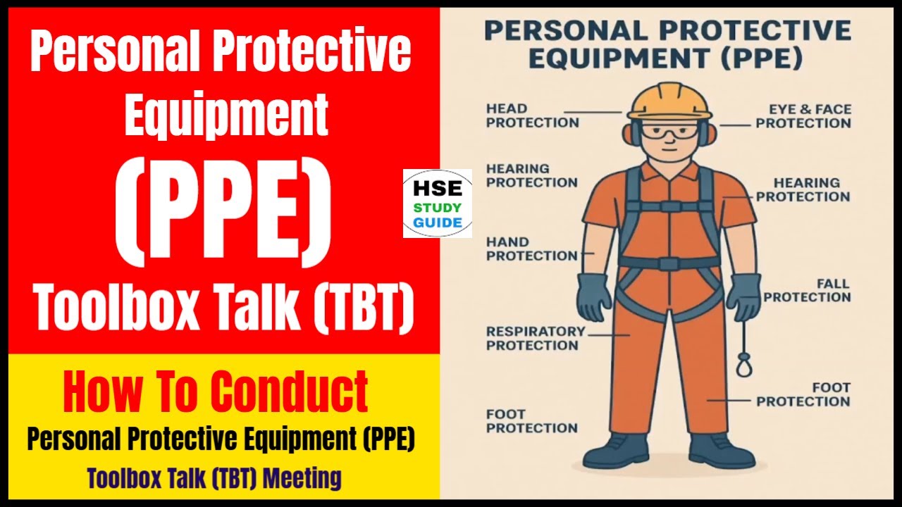 Personal Protective Equipment (PPE) Toolbox Talk (TBT) @hsestudyguide - YouTube