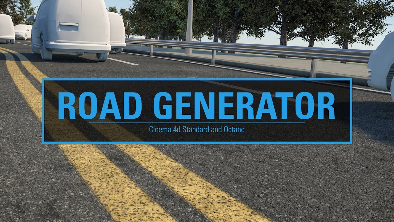 Road Generator for C4D Standard and Octane - YouTube