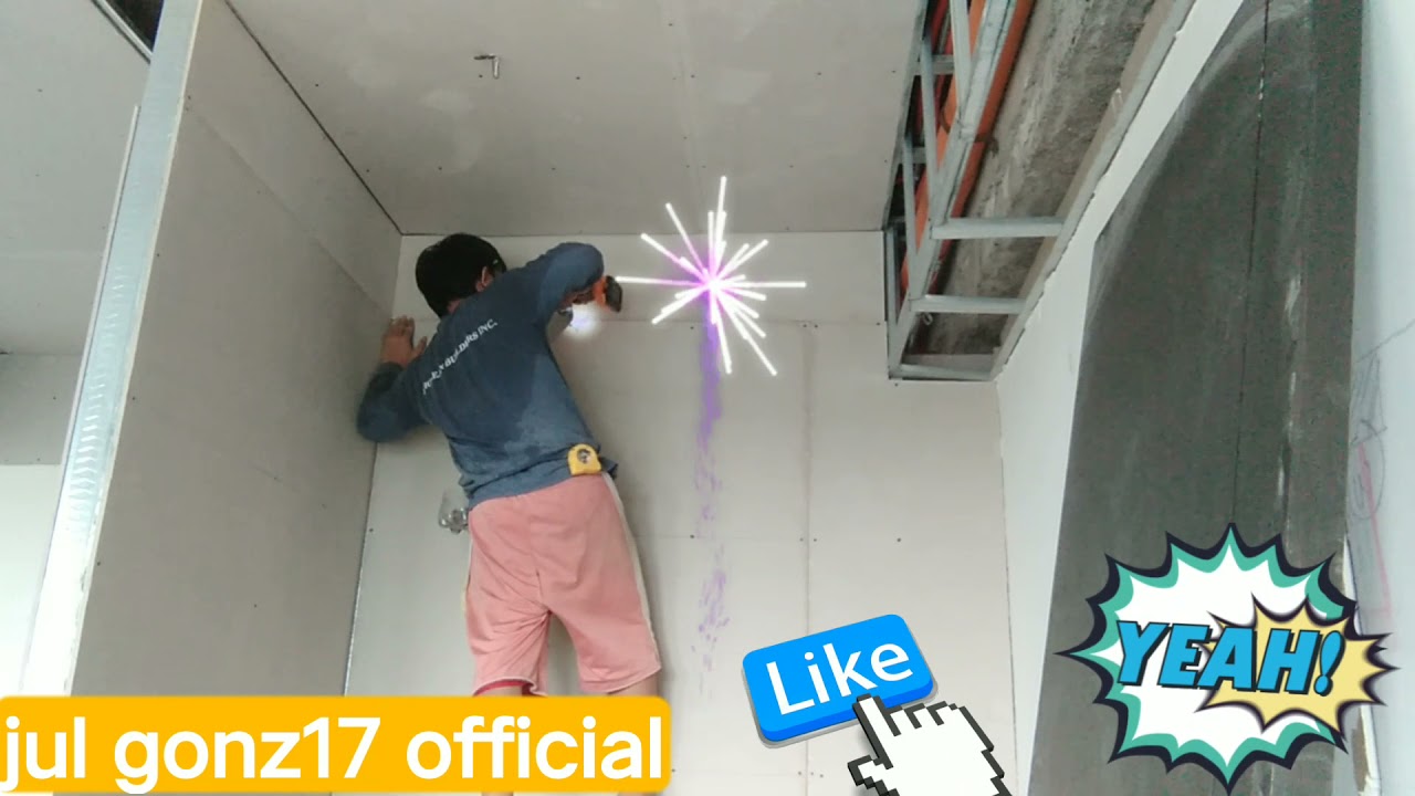 ficem board installation part 3,,#buhayconstruction # ...