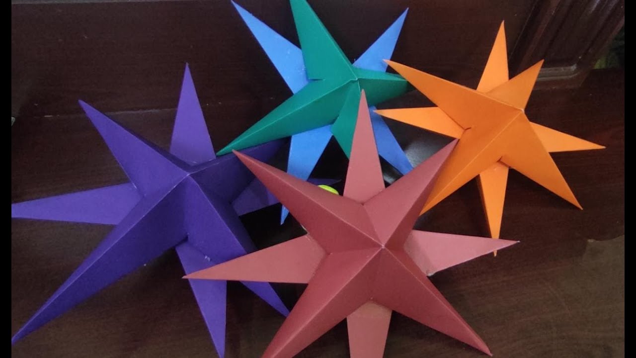 Easy 3D Paper Star | DIY Christmas Decorations - YouTube
