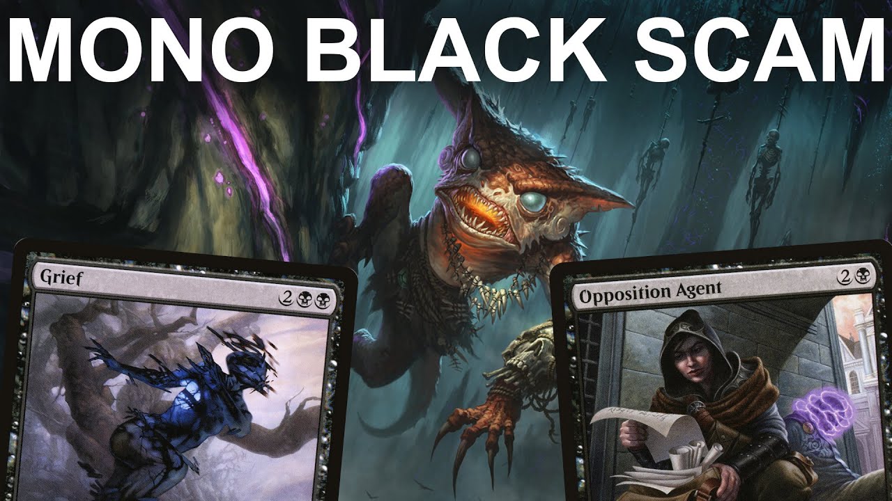 BACK IN BLACK! Legacy Mono-Black Scam. Stalactite Stalker, Grief ...