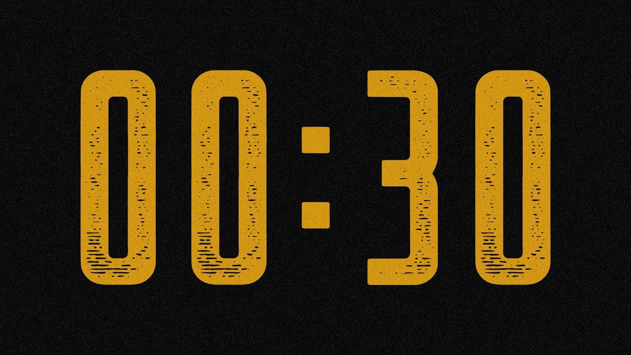 30 SECOND TIMER 🔔 Gentle Alarm [Full HD] - YouTube