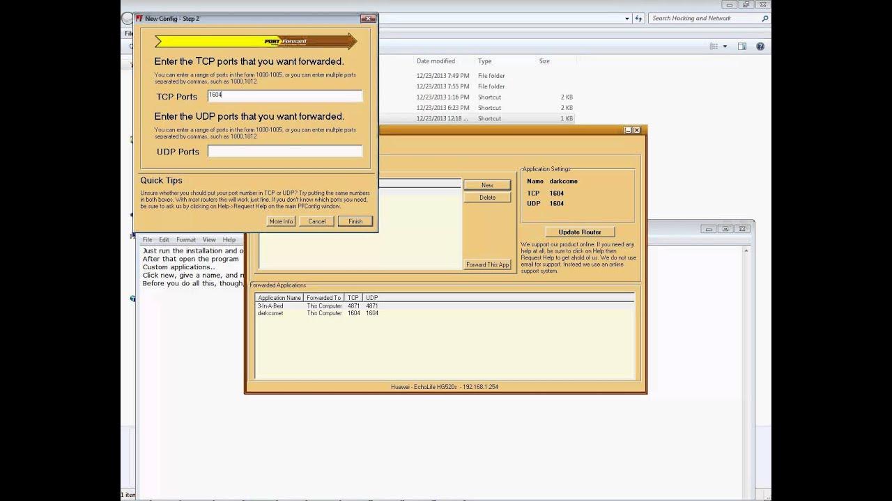PFConfig (very easy port forwarding) - YouTube