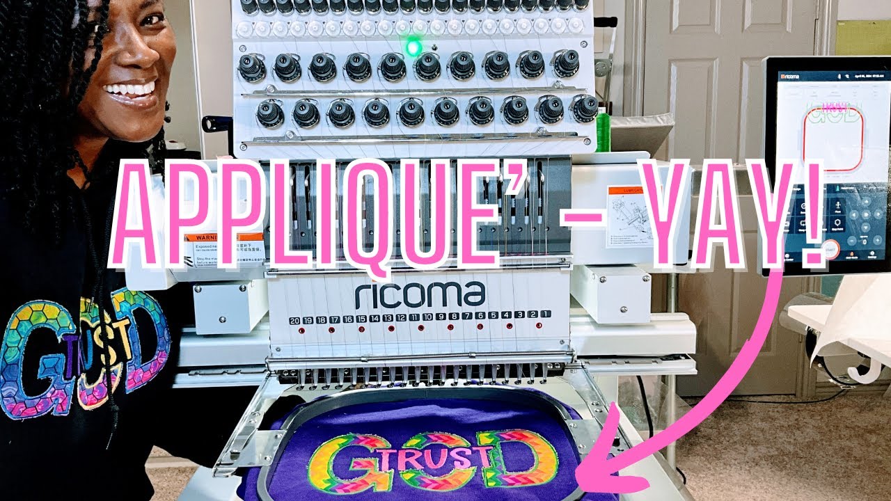Applique Embroidery With The Ricoma Marquee 2001: Step-by-step Tutorial ...