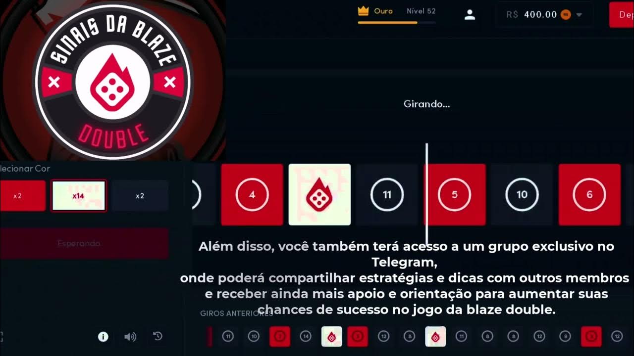 DOUBLE BLAZE - BOT DE SINAIS ENVIANDO PELO TELEGRAM - SUCESSO GARANTIDO ...