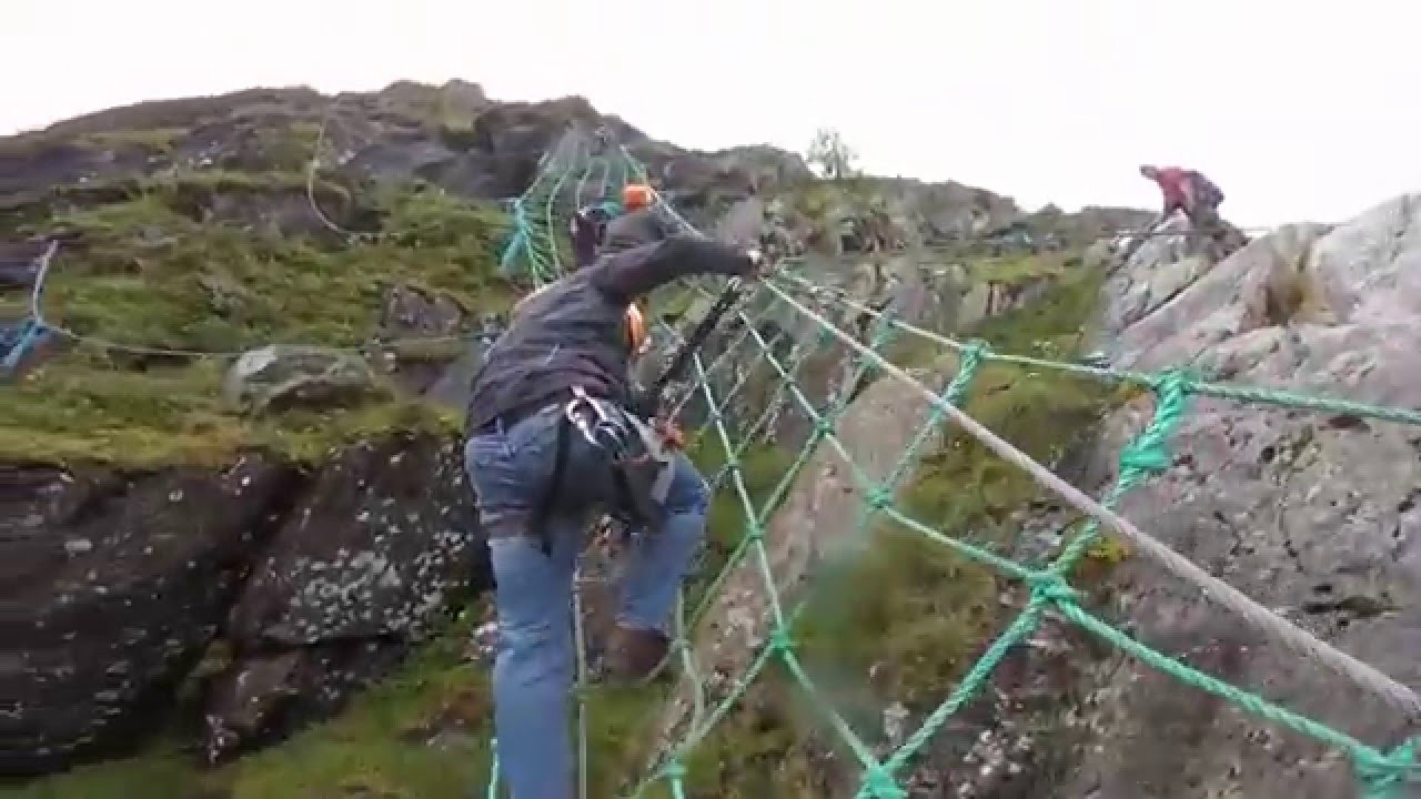 Via Ferrata - Honister slate mine - YouTube