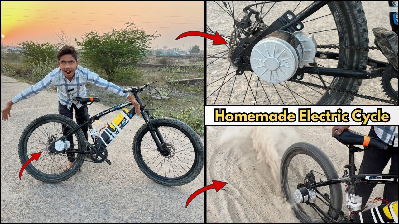How to make electric Cycle Homemade | घर पर बना दी Electric Cycle 😍 ...